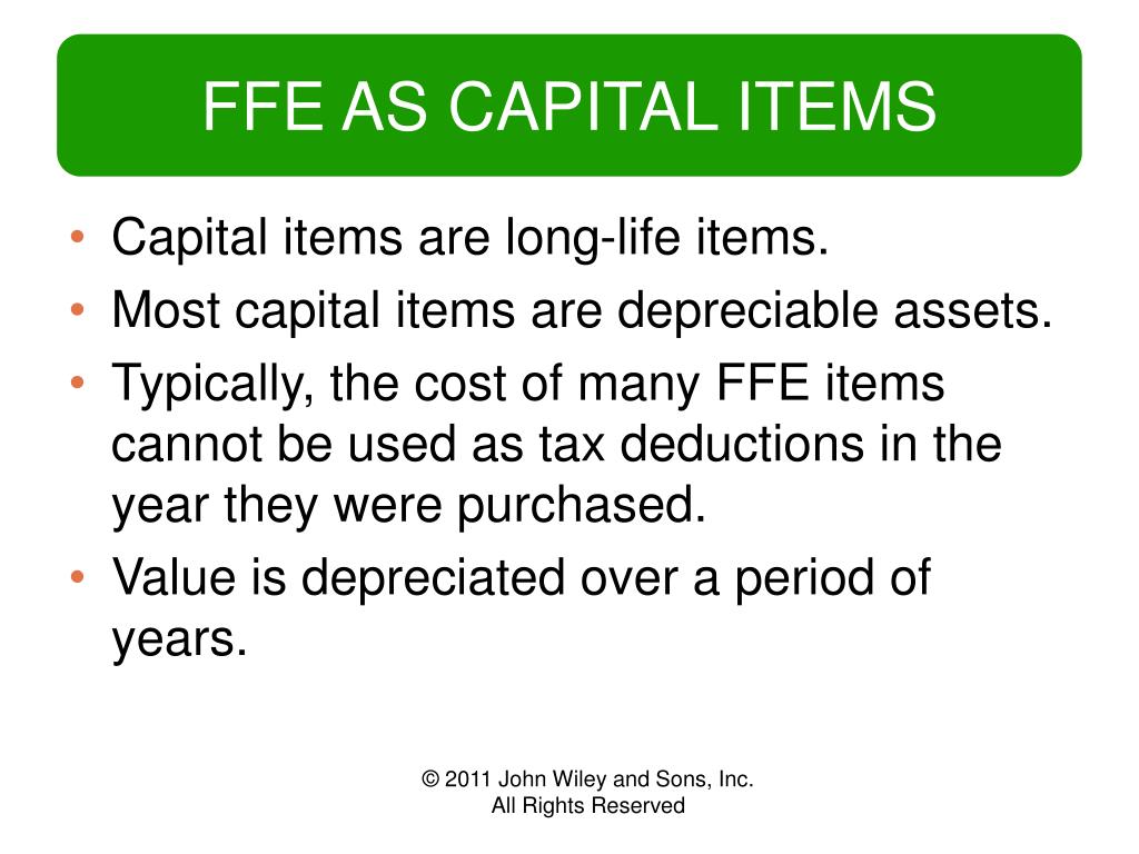 PPT - Furniture, Fixtures, and Equipment PowerPoint Presentation, free ...