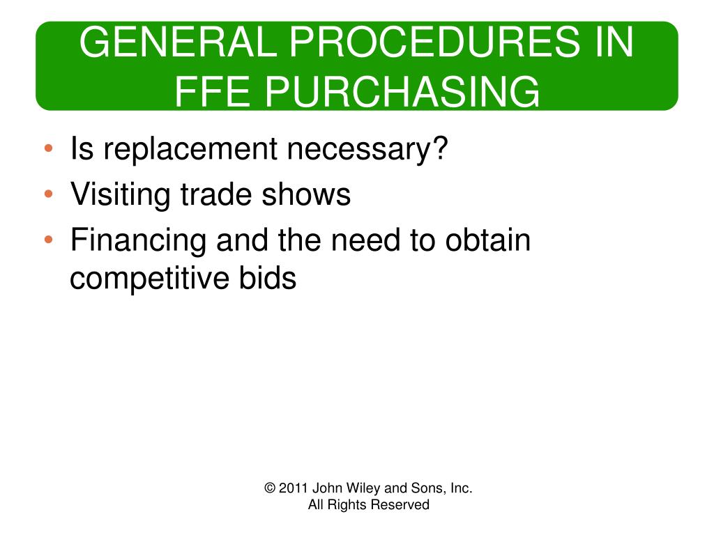 PPT - Furniture, Fixtures, and Equipment PowerPoint Presentation, free ...