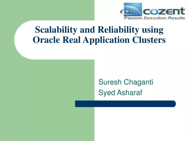 Ppt Scalability And Reliability Using Oracle Real Application Clusters Powerpoint Presentation