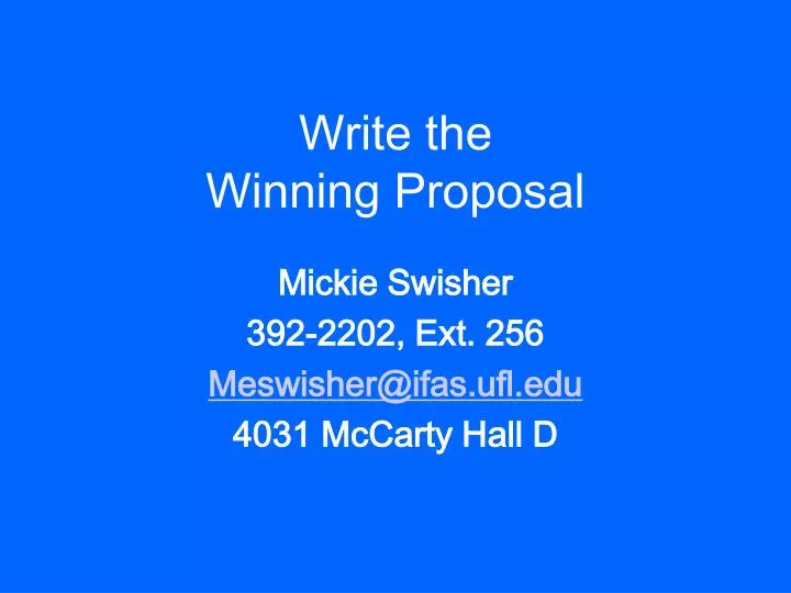 PPT - Write the Winning Proposal PowerPoint Presentation, free download ... PPT - Write the Winning Proposal PowerPoint Presentation, free download ...