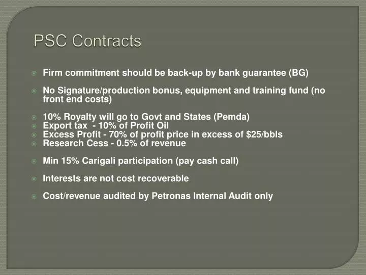 PPT - PSC Contracts PowerPoint Presentation, free download - ID:6713175