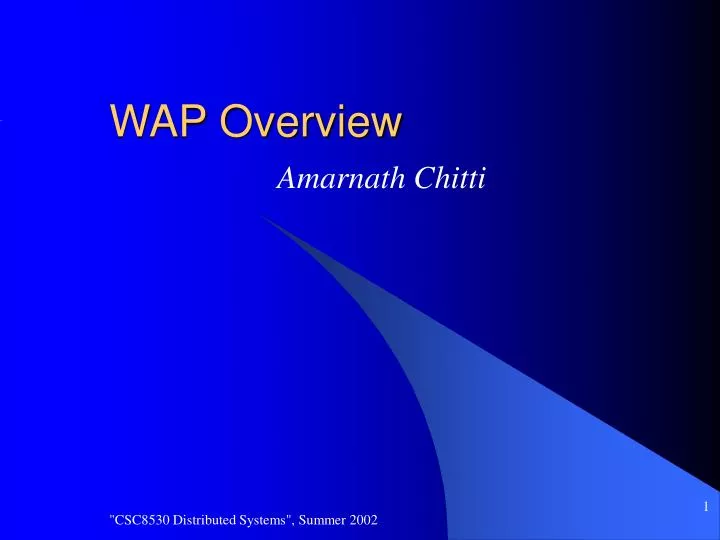 PPT - WAP Overview PowerPoint Presentation, free download - ID:6713511