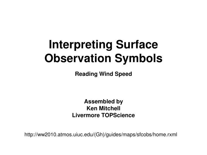 PPT - Interpreting Surface Observation Symbols PowerPoint Presentation ...