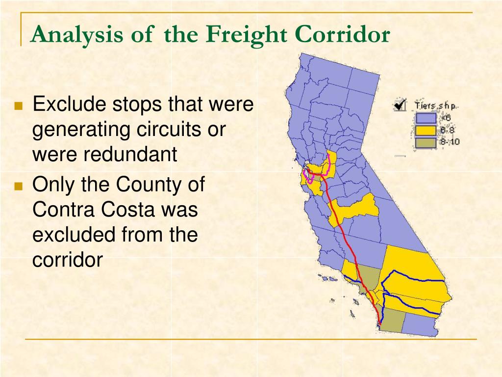 PPT - Assessment of Freight Corridors in California for Efficient Trade ...