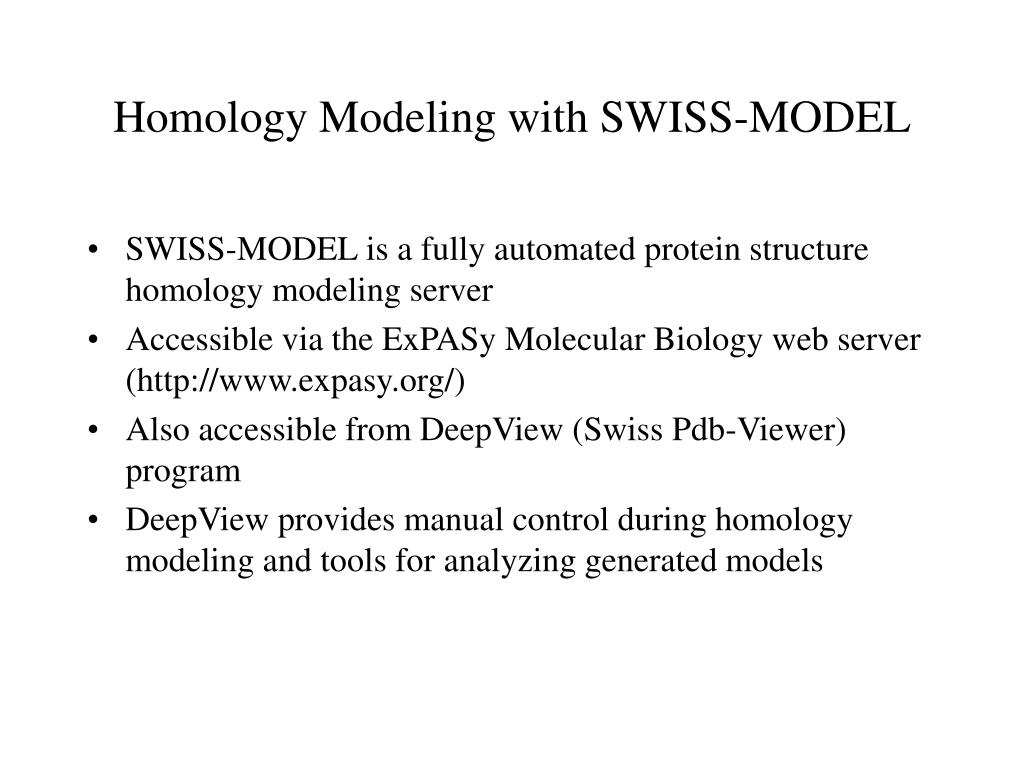 PPT - Homology modeling with SWISS-MODEL PowerPoint Presentation, free ... PPT - Homology modeling with SWISS-MODEL PowerPoint Presentation, free ...