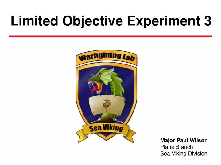 PPT - Limited Objective Experiment 3 PowerPoint Presentation, free ...