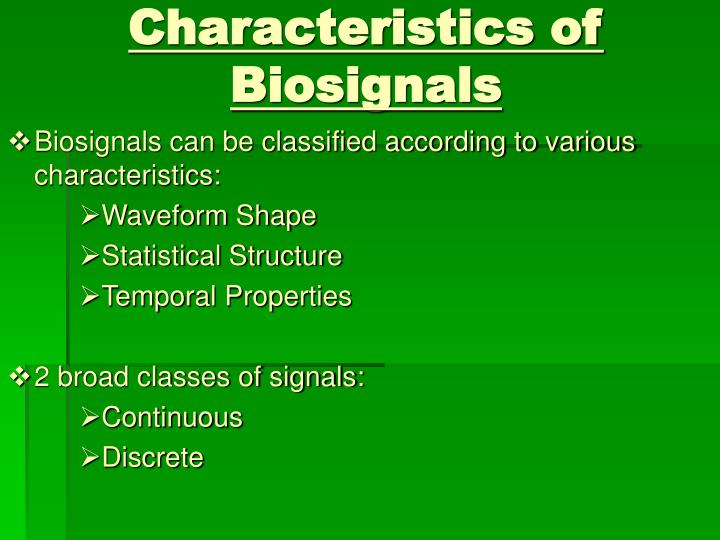 PPT - BioSignal Processing PowerPoint Presentation - ID:6716063