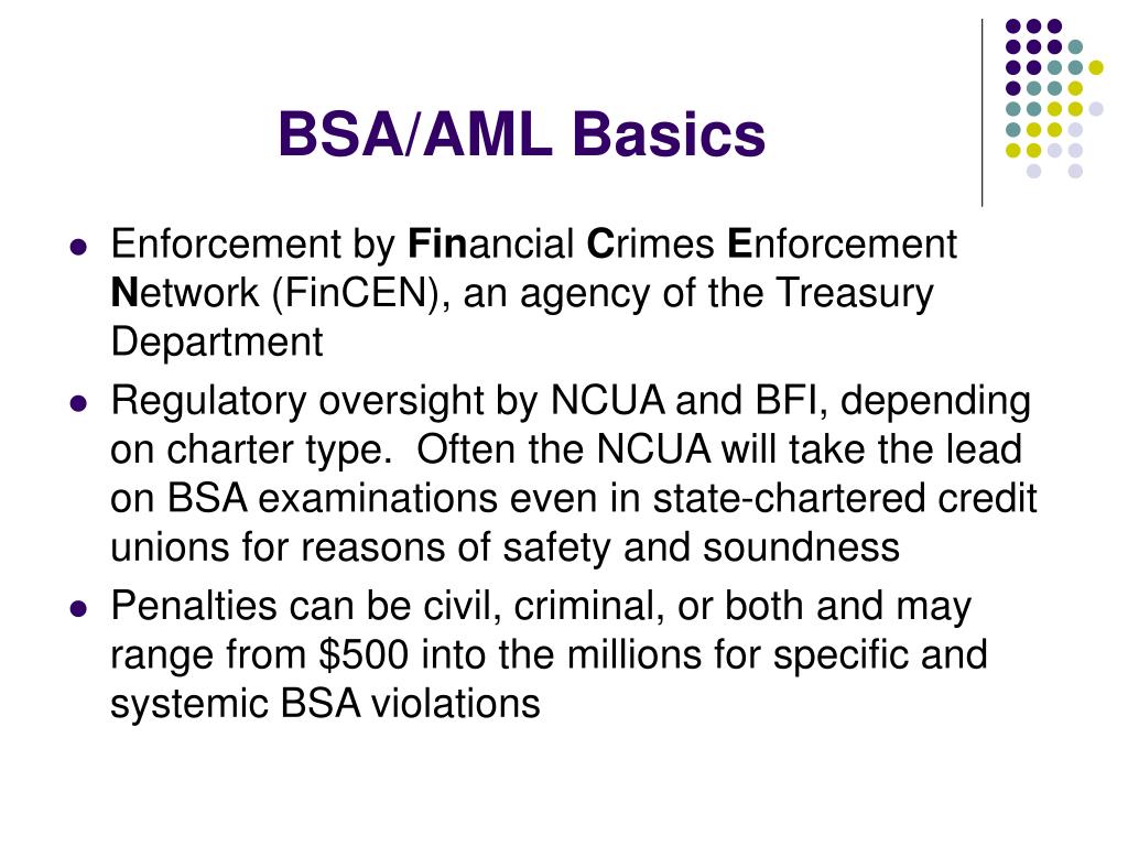 PPT - Bank Secrecy Act & Anti-Money Laundering Program PowerPoint ...