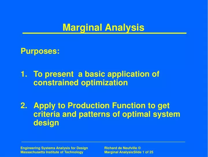 PPT - Marginal Analysis PowerPoint Presentation, free download - ID:6716568