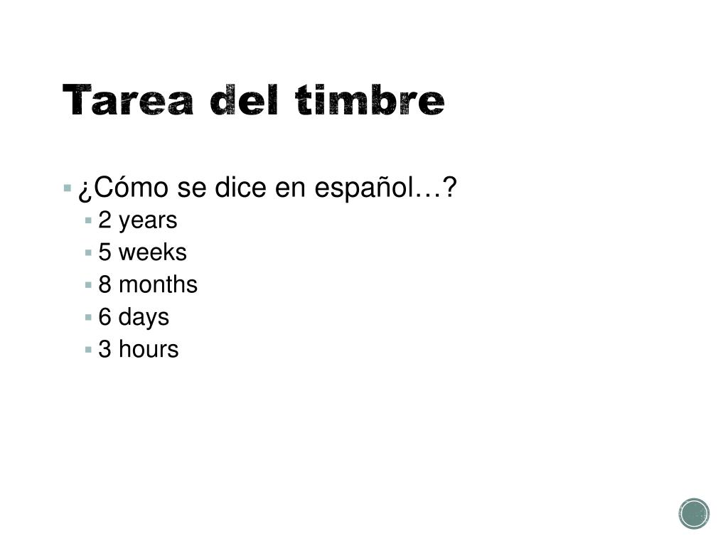 PPT - Actividades ¿ Cuánto tiempo hace que …? PowerPoint Presentation ...