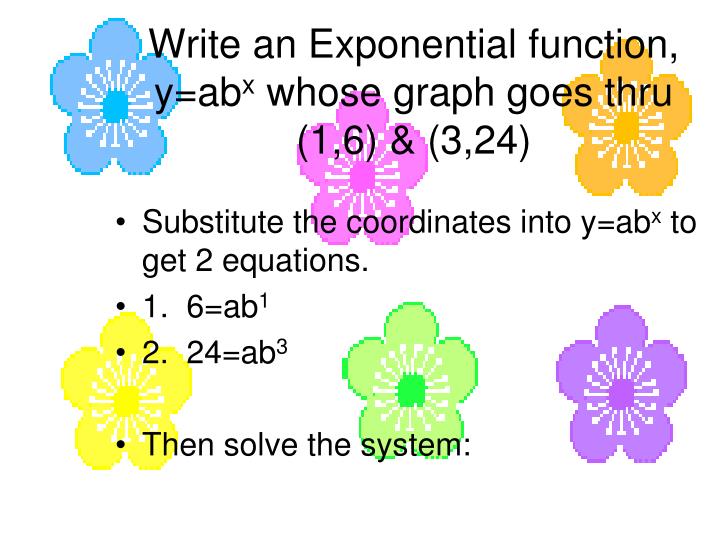 PPT - 4.7 Write and Apply Exponential & Power Functions PowerPoint Presentation - ID:6718758