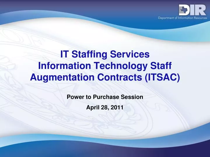 PPT - IT Staffing Services Information Technology Staff Augmentation ...
