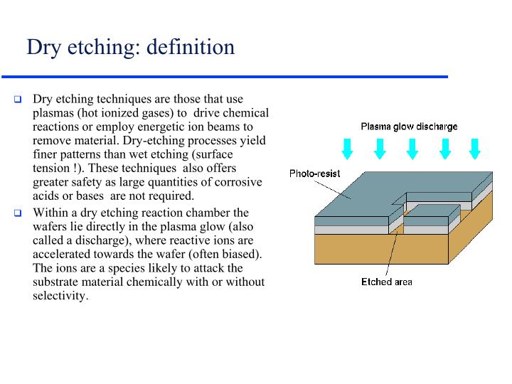 PPT - Dry Etching, General Principles PowerPoint Presentation - ID:6720790