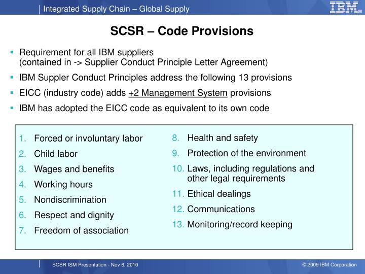 PPT - IBM Corporate Citizenship and Supply Chain Social Responsibility ...