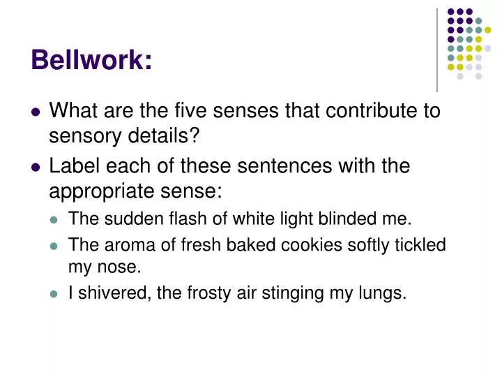 PPT - Bellwork: PowerPoint Presentation, free download - ID:6721037