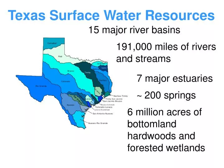 PPT - Texas Surface Water Resources PowerPoint Presentation, free ...