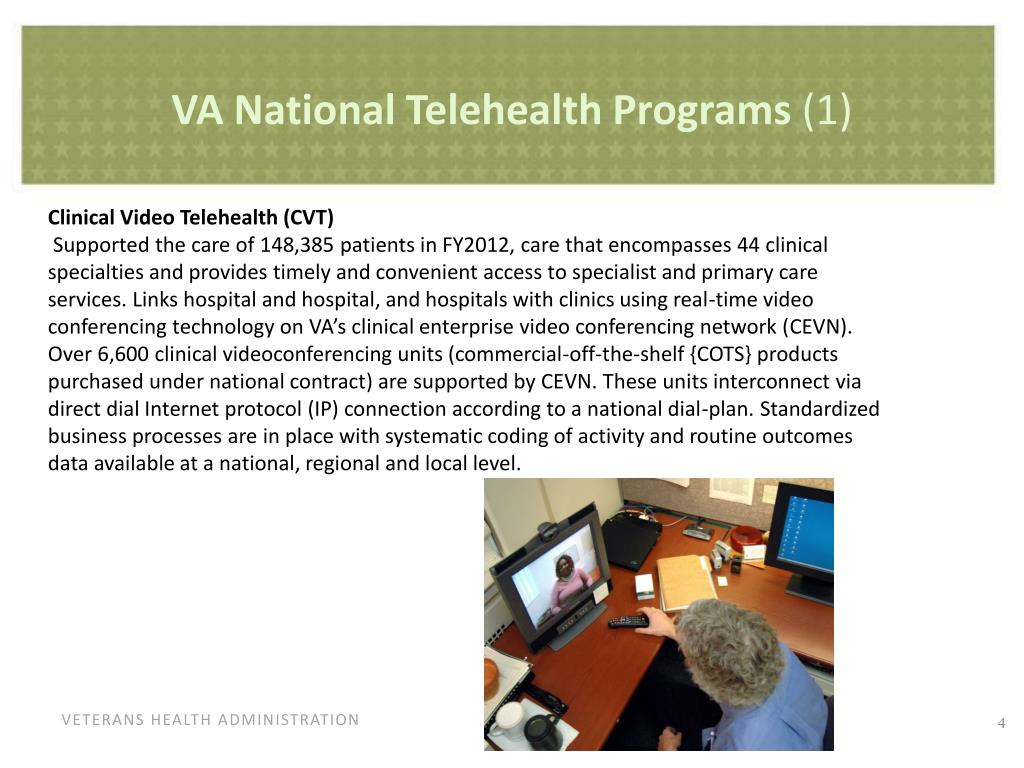 PPT - Telehealth Services in the Department of Veterans Affairs (VA ...