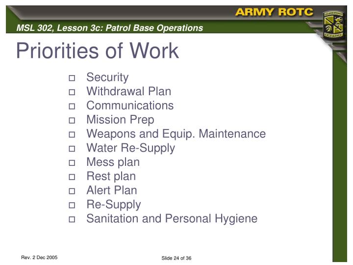 PPT - Patrol Base Operations PowerPoint Presentation - ID:6722121