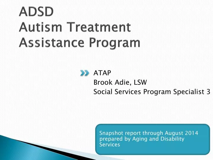 PPT - ADSD Autism Treatment Assistance Program PowerPoint Presentation ...