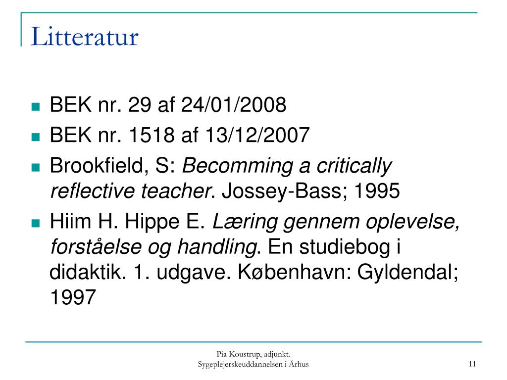 PPT - En didaktisk model inspireret af Hiim og Hippe PowerPoint ...