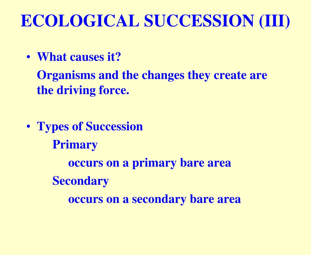 PPT - BIOLOGY 403: PRINCIPLES OF ECOLOGY (Communities, Succession ...