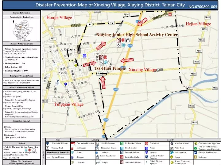 PPT - Disaster Prevention Map of Xinxing Village, Xiaying District ...