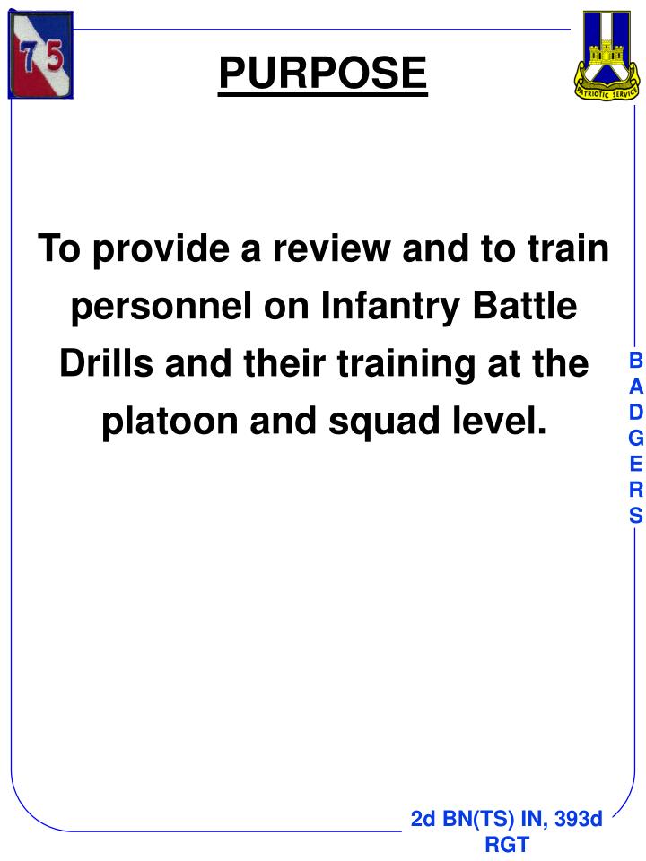 PPT - BATTLE DRILLS PowerPoint Presentation - ID:6725460