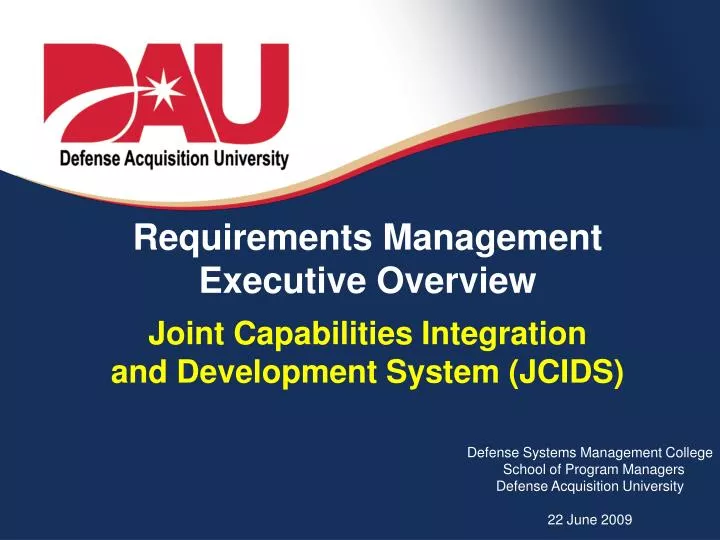 PPT - Defense Systems Management College School of Program Managers ...