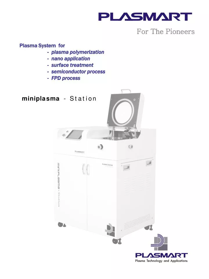 PPT - Plasma System for - plasma polymerization - nano application ...