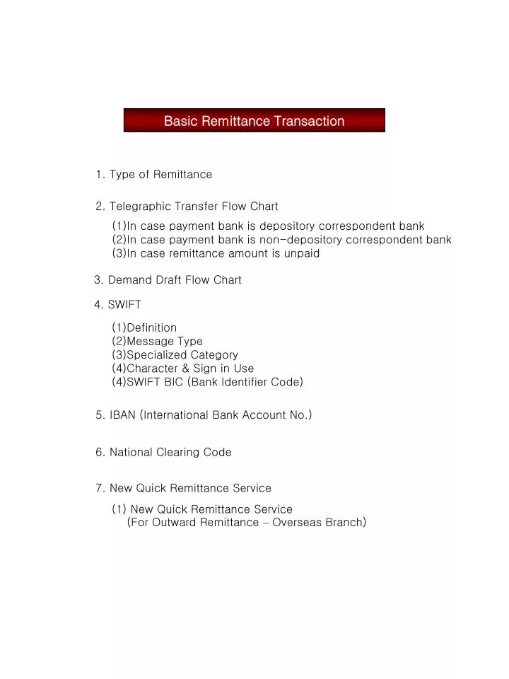 PPT - Basic Remittance Transaction PowerPoint Presentation, free ...