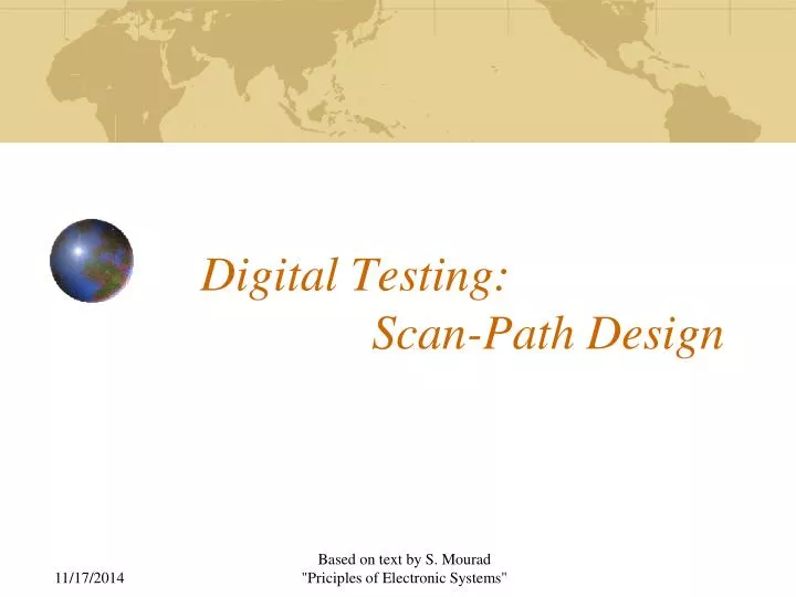 PPT - Digital Testing: Scan-Path Design PowerPoint Presentation, free ...