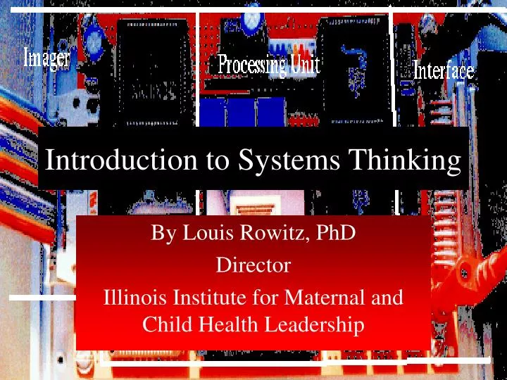 PPT - Introduction to Systems Thinking PowerPoint Presentation, free ...