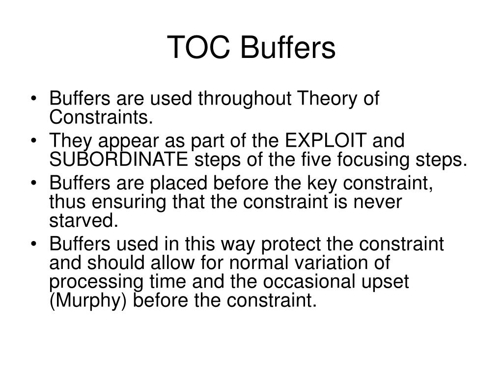PPT - Theory of Constraints (TOC) PowerPoint Presentation, free ... PPT - Theory of Constraints (TOC) PowerPoint Presentation, free ...