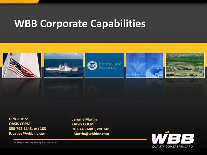 PPT - WBB Corporate Capabilities PowerPoint Presentation, free download ...