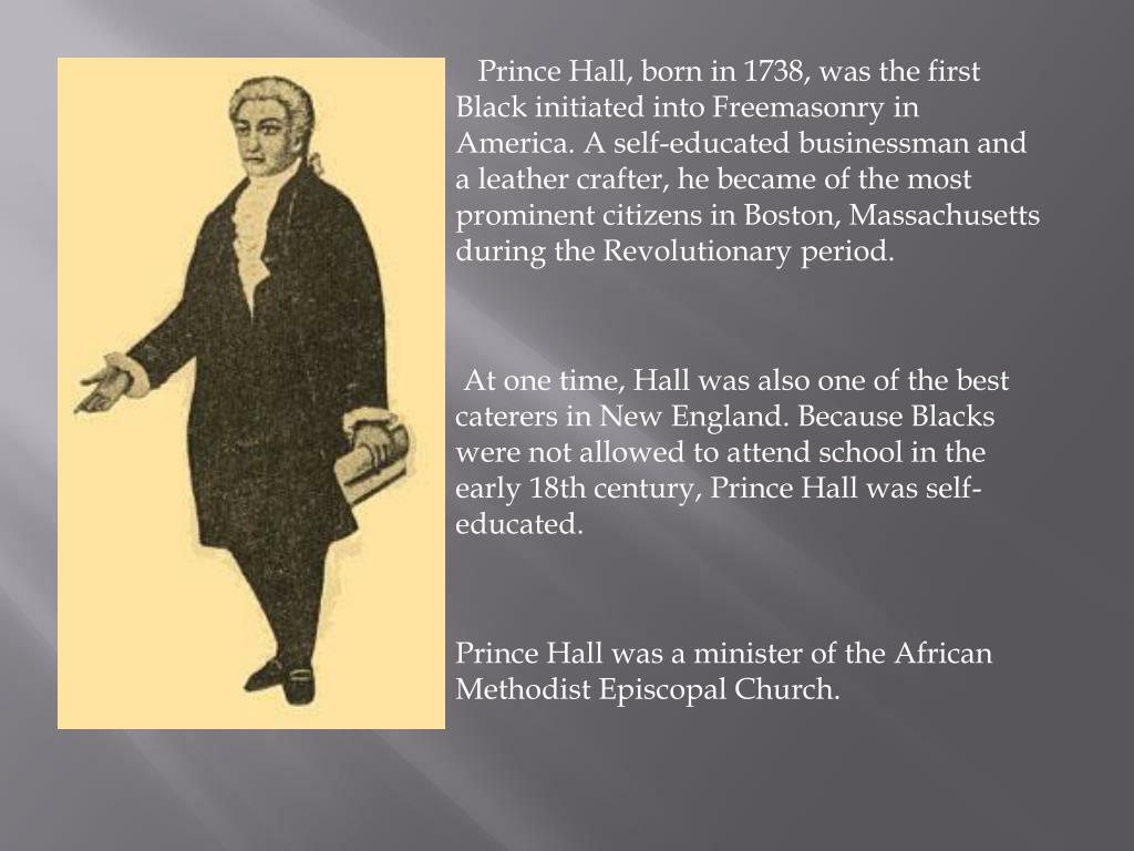 PPT - Prince Hall: The Father of Black Freemasonry PowerPoint ...