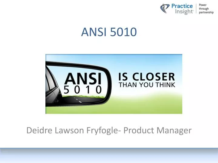 PPT - ANSI 5010 PowerPoint Presentation, free download - ID:6730013