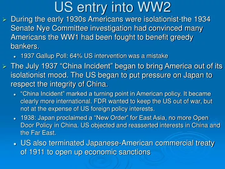 PPT - US entry into WW2 PowerPoint Presentation, free download - ID:6730270