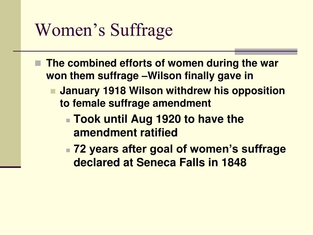 PPT - The Role of Women and African Americans in WWI PowerPoint ...