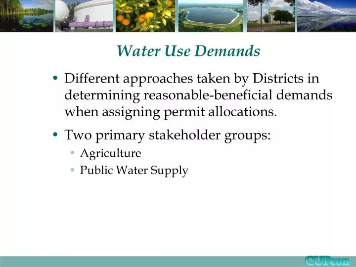 PPT - Water Use Demands PowerPoint Presentation, free download - ID:6732098