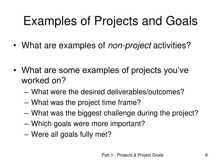 PPT - OPMA 5364 Project Management Part 1 Projects and Project Goals ...