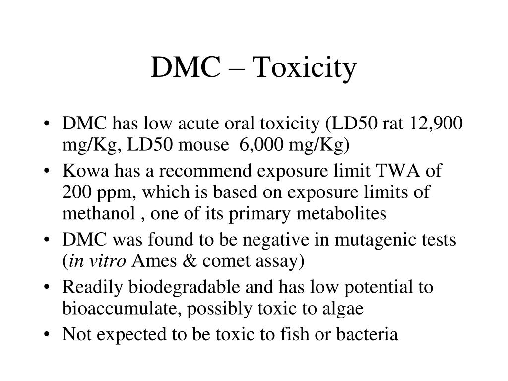 PPT - DIMETHYL CARBONATE DMC The Next VOC Exempt Solvent PowerPoint ...