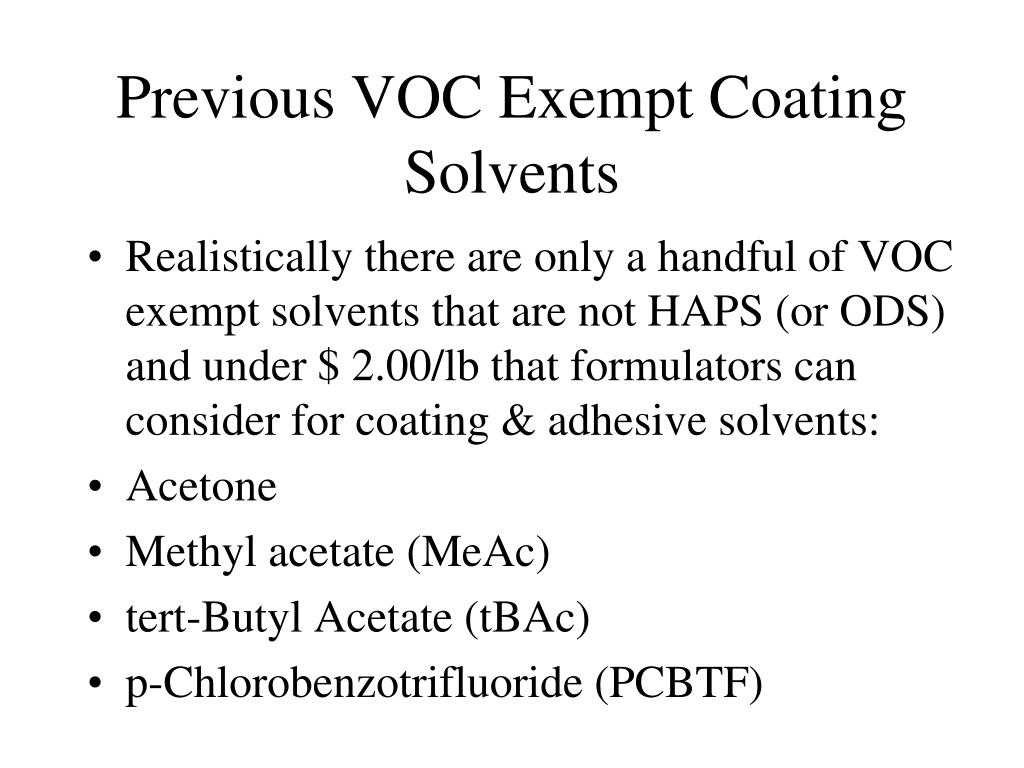 PPT - DIMETHYL CARBONATE DMC The Next VOC Exempt Solvent PowerPoint ...