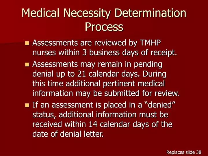 PPT - Medical Necessity Determination Process PowerPoint Presentation ...