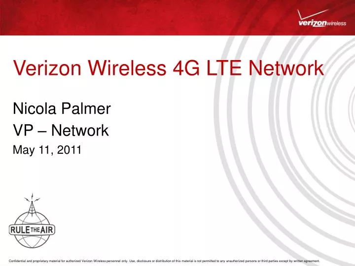 PPT - Verizon Wireless 4G LTE Network PowerPoint Presentation, free ...