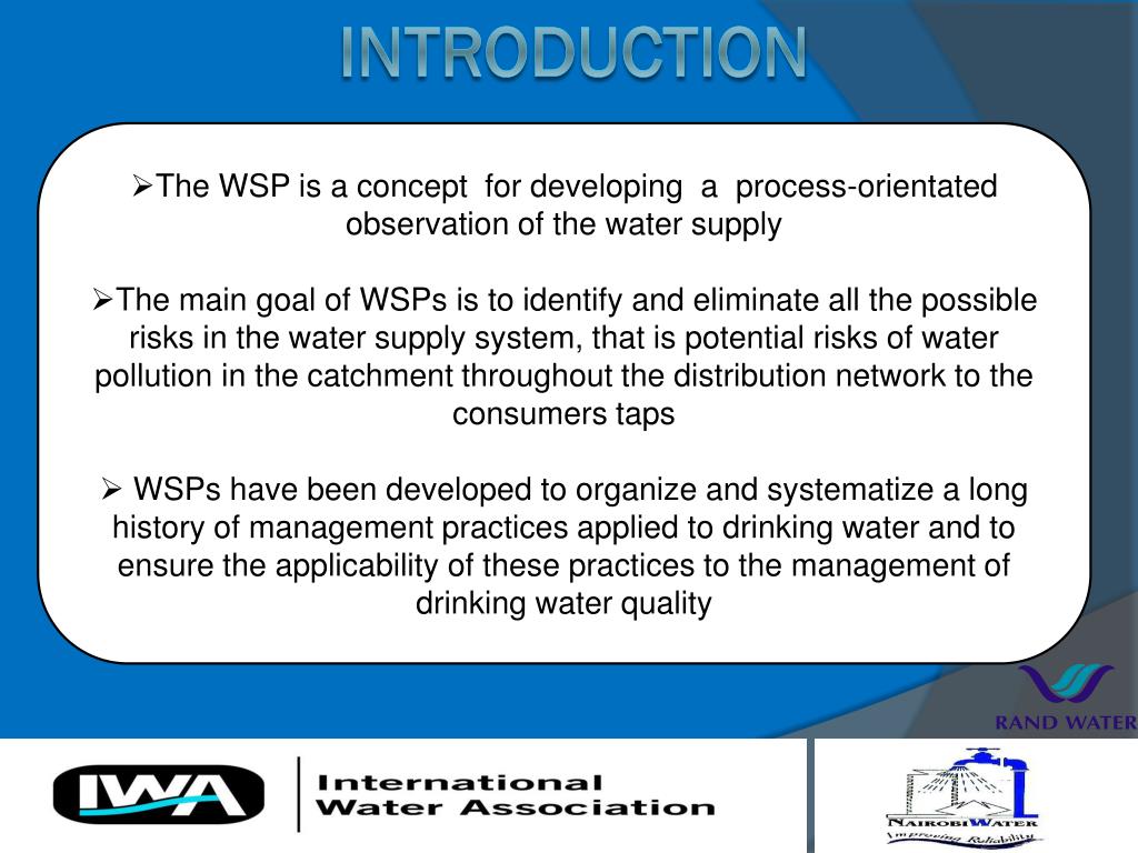 PPT - Benefits and Critical Success factors for Water Safety Plans(WSP ...