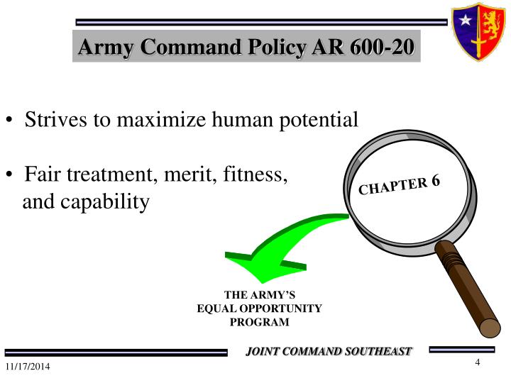 PPT - OVERVIEW OF THE ARMY’S EQUAL OPPORTUNITY PROGRAM PowerPoint ...