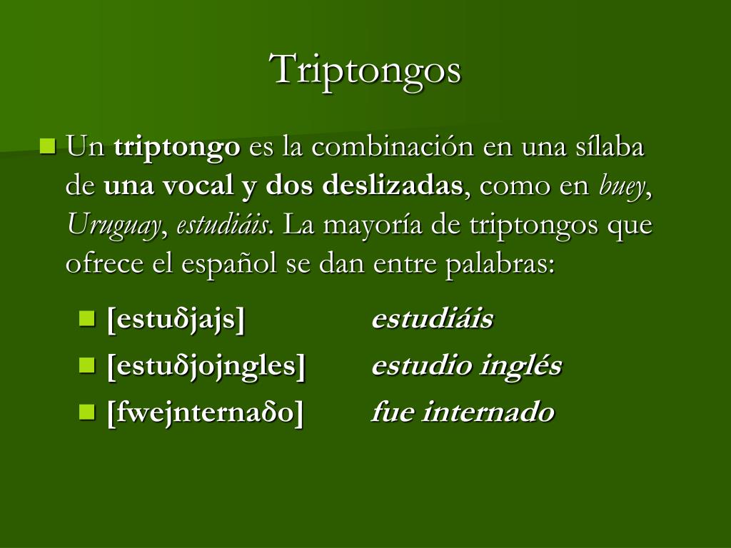 PPT - La articulación de los fonos Las vocales y las sílabas Deslizadas, diptongos y triptongos ...