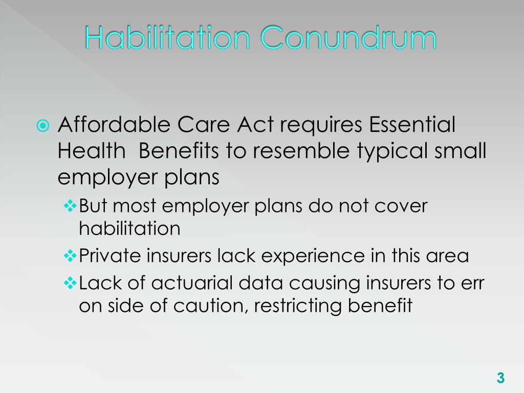 PPT - Arkansas Approach to Essential Health Benefits Habilitation ...