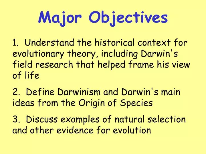 PPT - Major Objectives PowerPoint Presentation, free download - ID:6737842