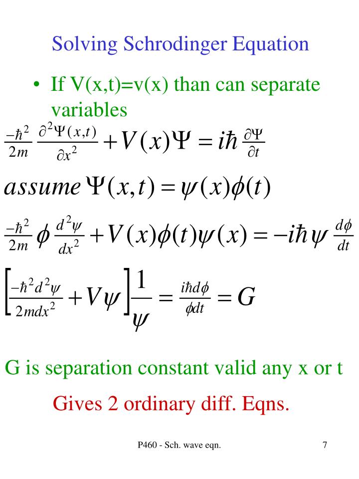 PPT - Schrodinger Wave Equation PowerPoint Presentation - ID:6737951
